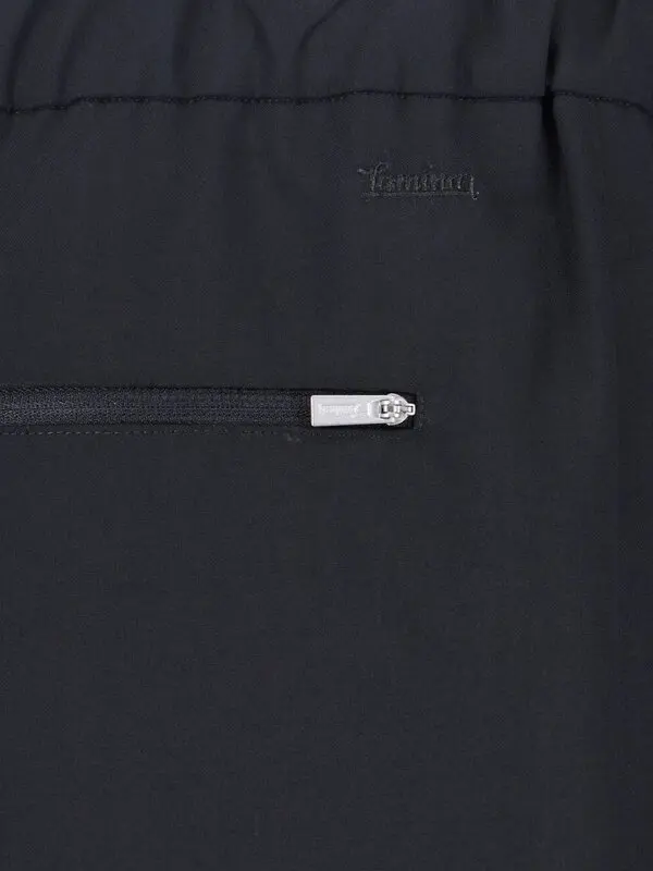 Herno Wide Wool Blend Pants