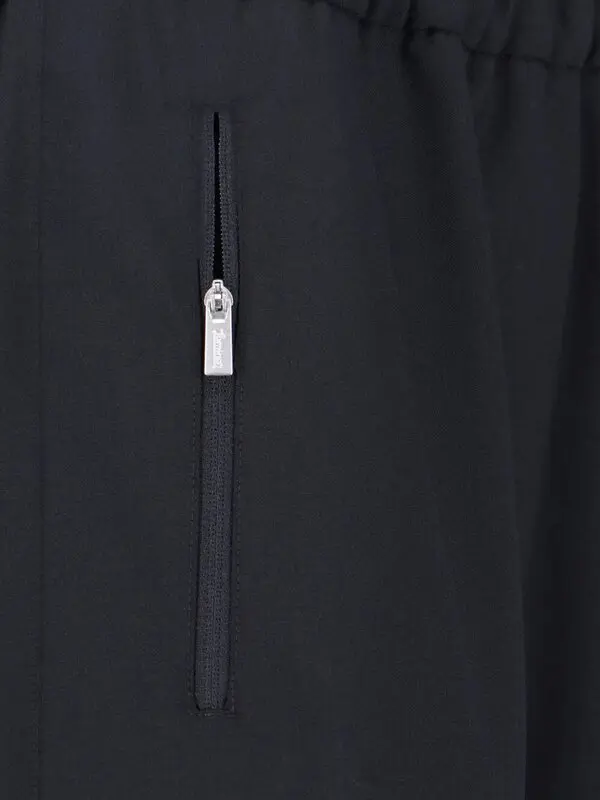 Herno Wide Wool Blend Pants