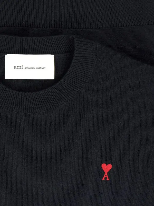 AMI Paris De Cœur Sweater - Black