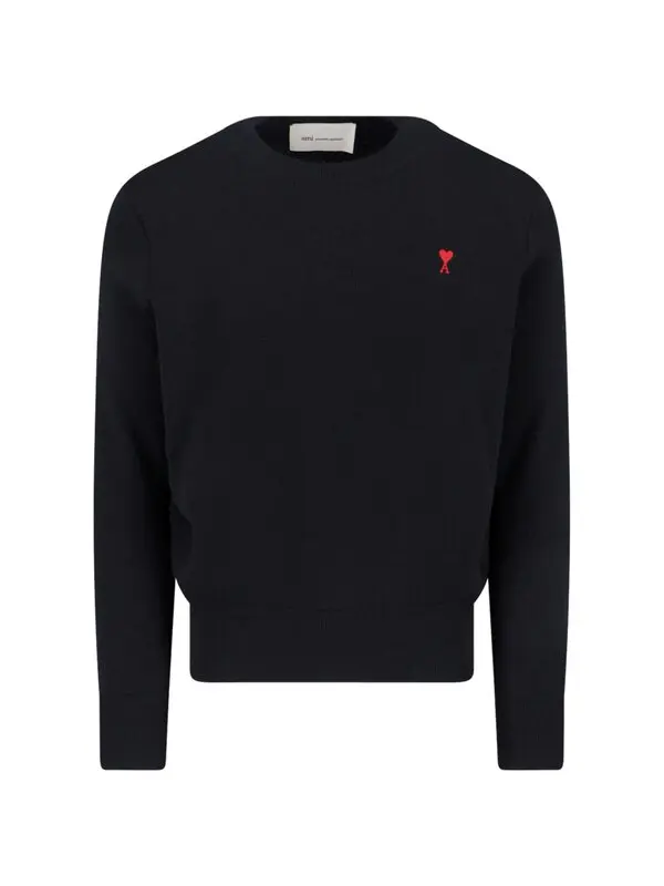 AMI Paris De Cœur Sweater - Black