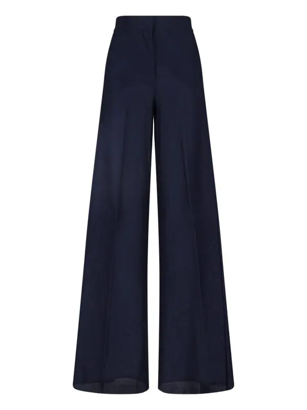VIVIENNE WESTWOOD Wide Leg Cotton Trousers - Blue