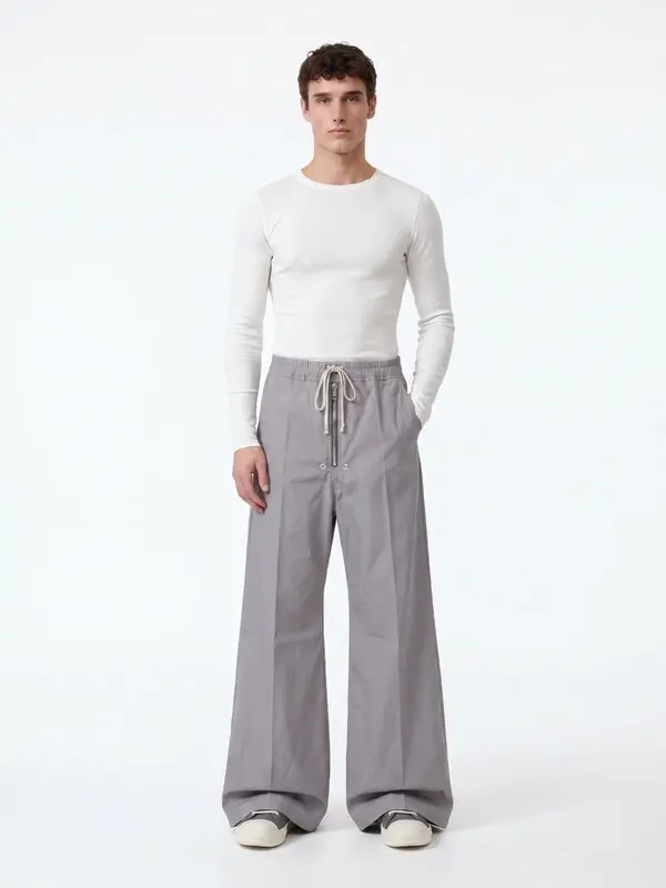 VIVIENNE WESTWOOD Wide Leg Cotton Trousers - Gray