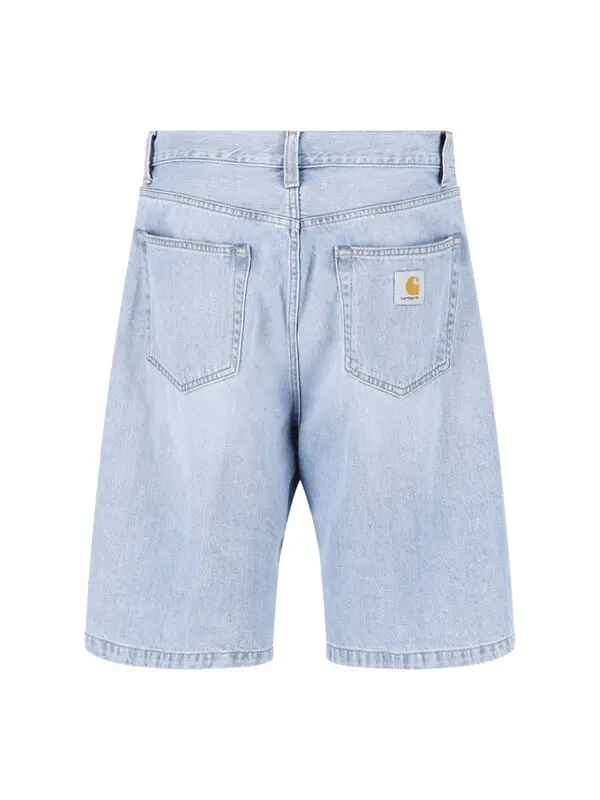 Carhartt Work In Progress Landon Denim Shorts - Light Blue
