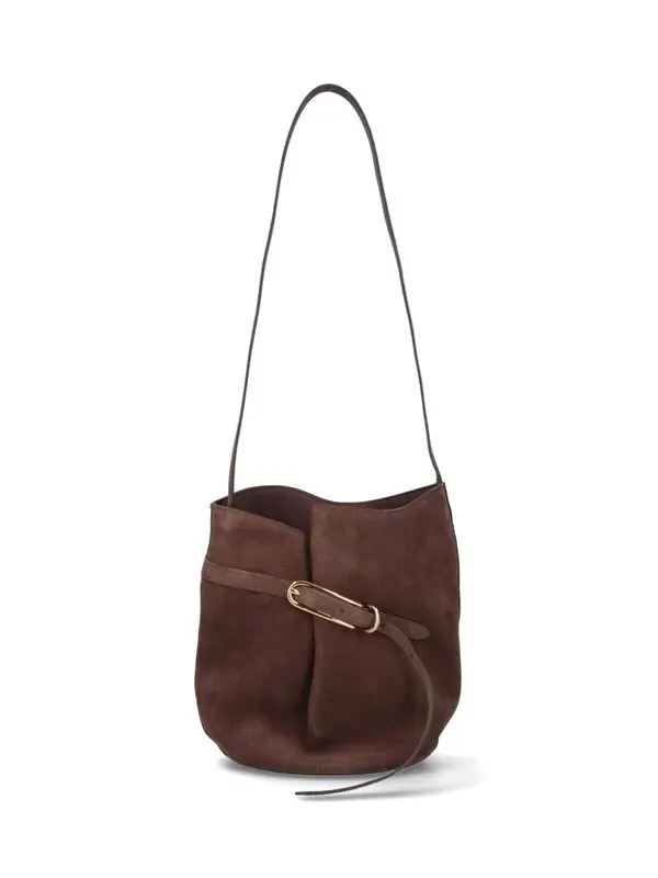 LIFFNER Medium Belted Bucket Bag - Brown