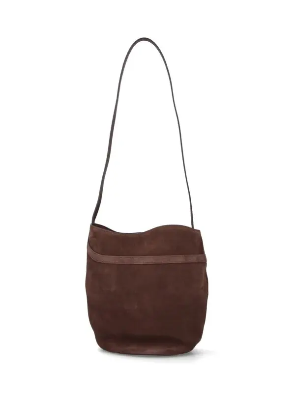 LIFFNER Medium Belted Bucket Bag - Brown