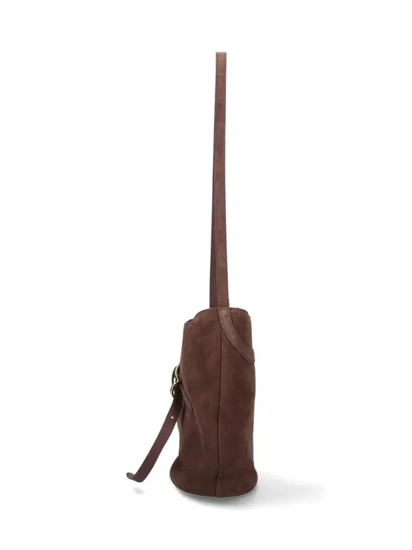 LIFFNER Medium Belted Bucket Bag - Brown