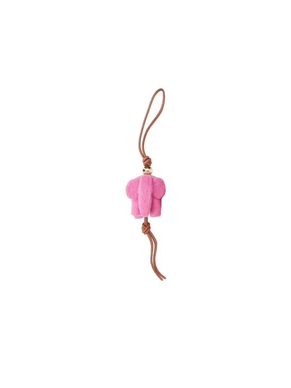 Loewe Elephant Keychain Charm - Pink