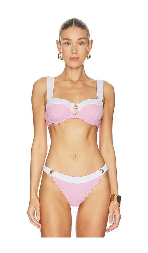 L'Agence Alexandria Bikini Top - Blush