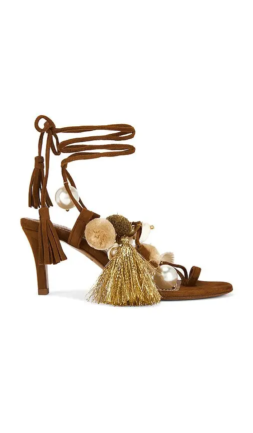 ALAMEDA TURQUESA Doris Sandal - Brown Suede