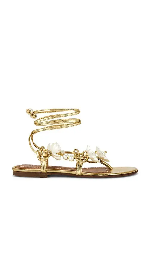 ALAMEDA TURQUESA Isla Perl? Sandal - Gold