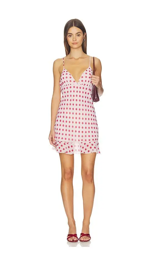 BELLA VENICE The Butterfly Dress In Pink - Pink Dot