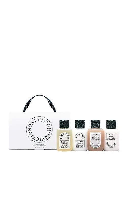 NONFICTION Body & Hair Mini Travel Set - Santal Cream & Rose Pale
