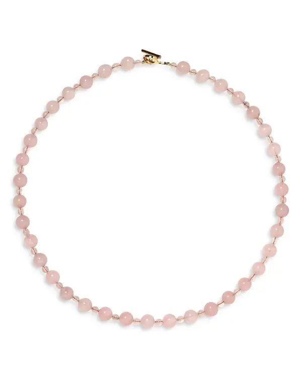 JENNIFER BEHR Dhara 18" Necklace - Rose Quartz