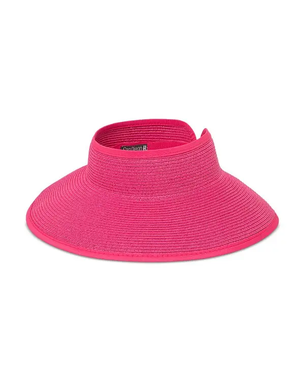 San Diego Hat Roll Up Visor - Fushia