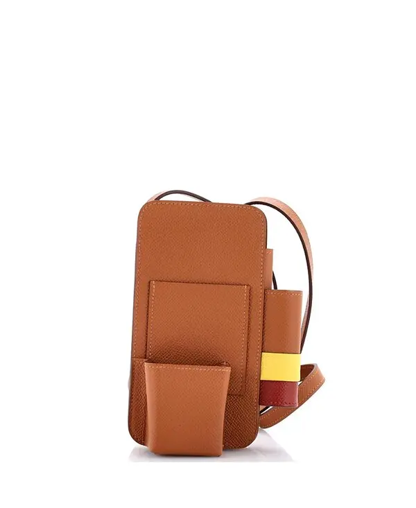 Hermès Hermesway Phone Case Crossbody Bag Epsom - Brown