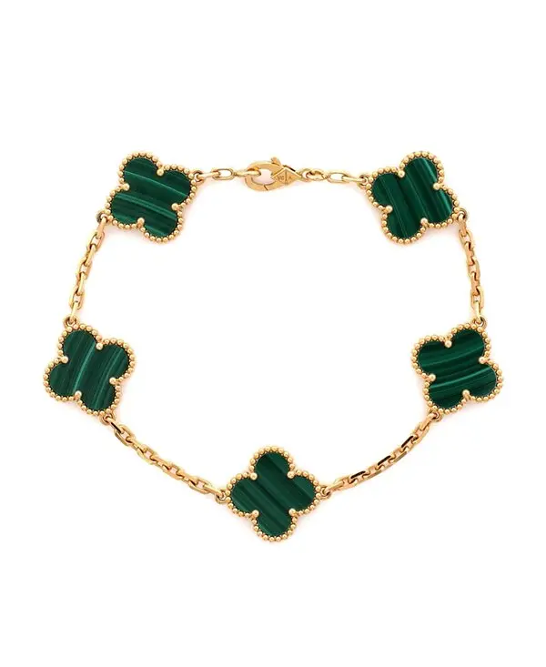 VAN CLEEF & ARPELS Vintage Alhambra 5 Motifs Bracelet - Gold