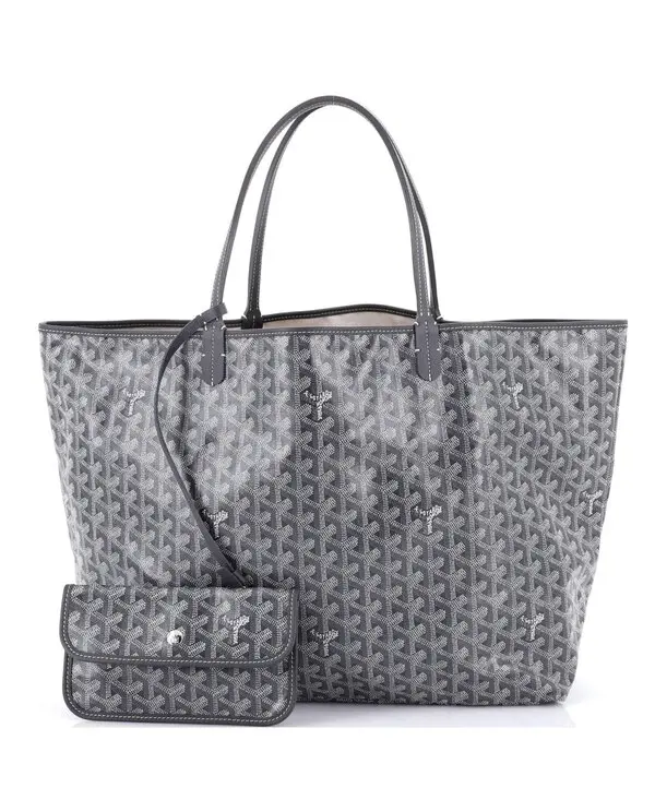 Goyard Gm Saint Louis Tote Coated Canvas - Gray