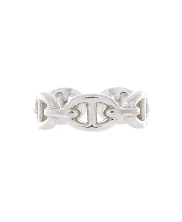 Hermès Small Chaine D'ancre Enchainee Ring - Sterling Silver
