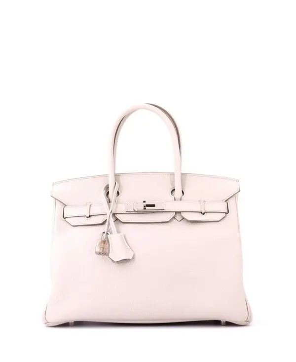 Hermès Birkin 30 Handbag Togo With Palladium Hardware - Beton