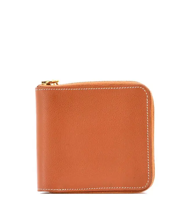 Hermès Zipengo Ii Chaine D'ancre Zip Wallet Leather - Brown