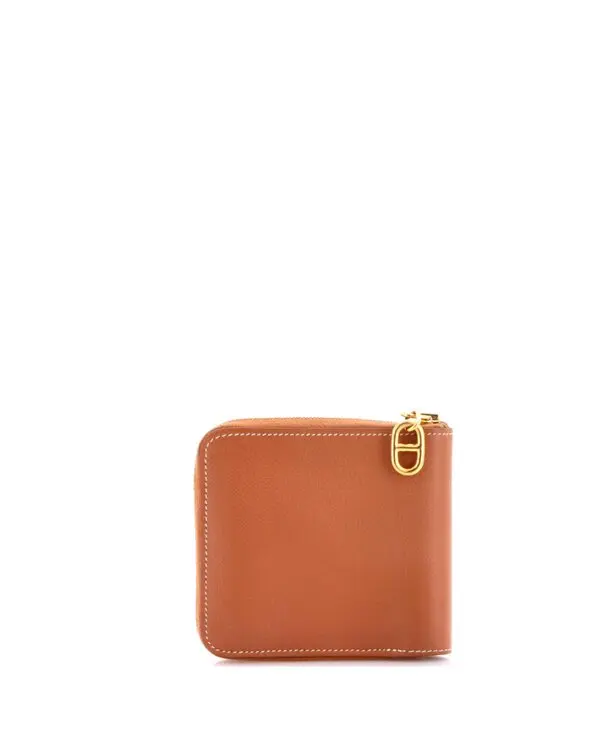 Hermès Zipengo Ii Chaine D'ancre Zip Wallet Leather - Brown