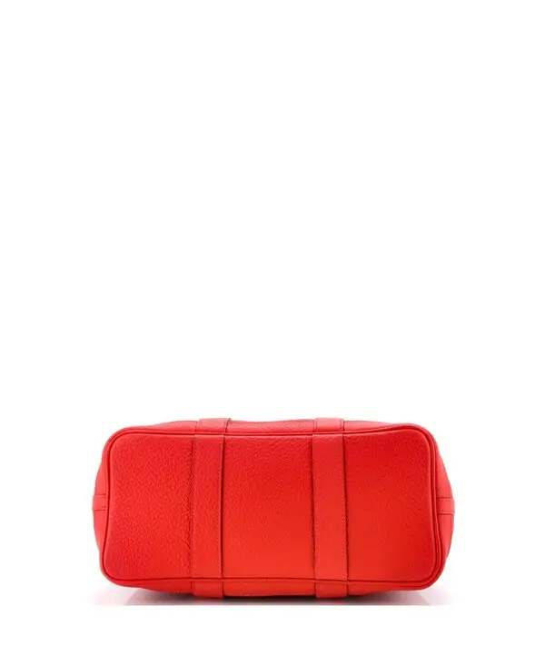 Hermès 30 Garden Party Tote Toile And Leather - Red