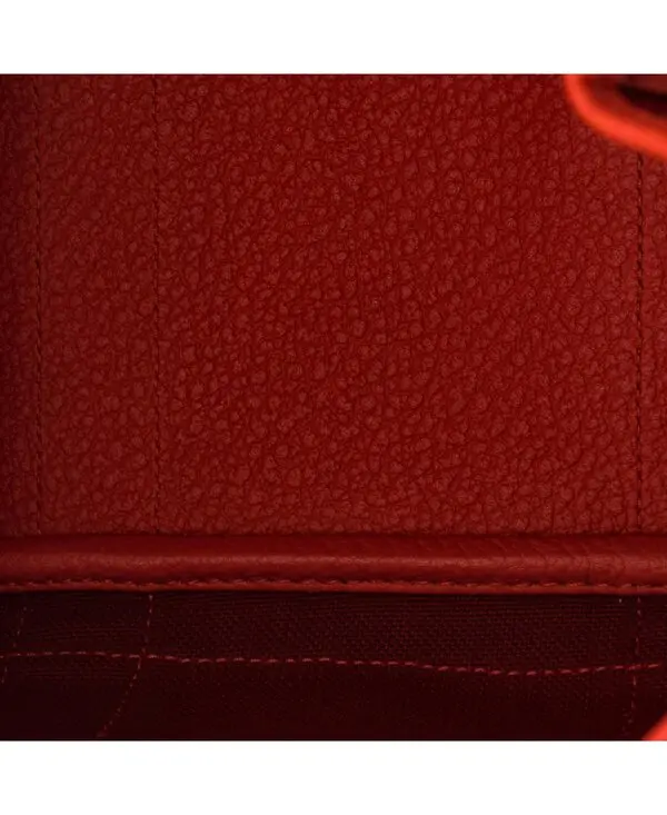 Hermès 30 Garden Party Tote Toile And Leather - Red