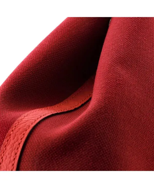 Hermès 30 Garden Party Tote Toile And Leather - Red