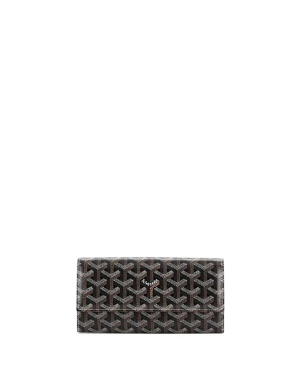 Goyard Long Varenne Wallet Coated Canvas - Black