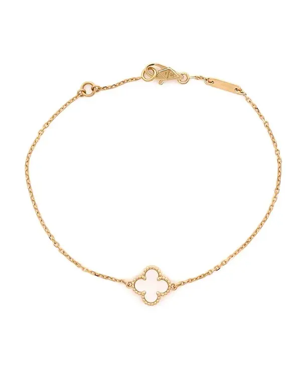 VAN CLEEF & ARPELS Sweet Alhambra Bracelet 18k And Mother Of Pearl - Gold