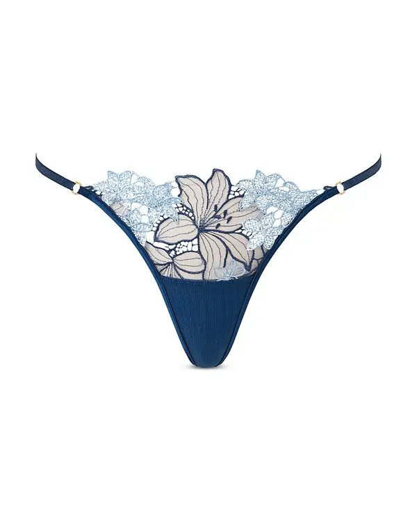 Bluebella Calantha Thong - Navy Peony/blue/sheer