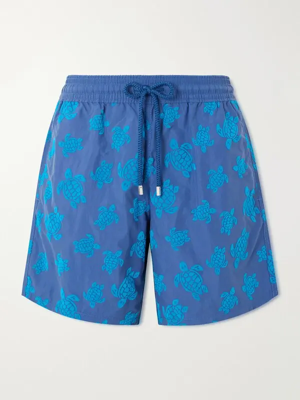 Vilebrequin Moorea Straight-leg Recycled Swim Shorts - Blue