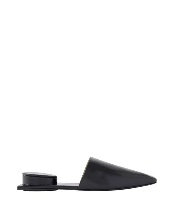 Tory Burch Pierced Embellished Leather Mules - Black