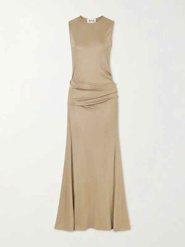 Tove Lelani Jersey Maxi Dress - Metallic