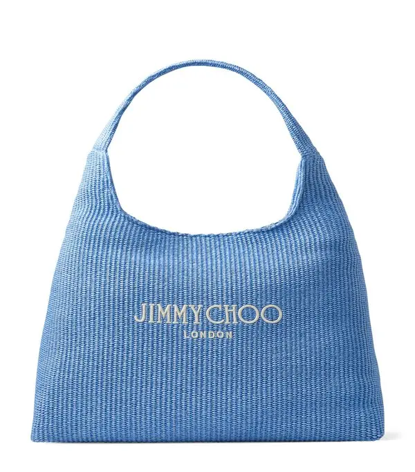 JIMMY CHOO Beach Diamond Shoulder Bag - Blue