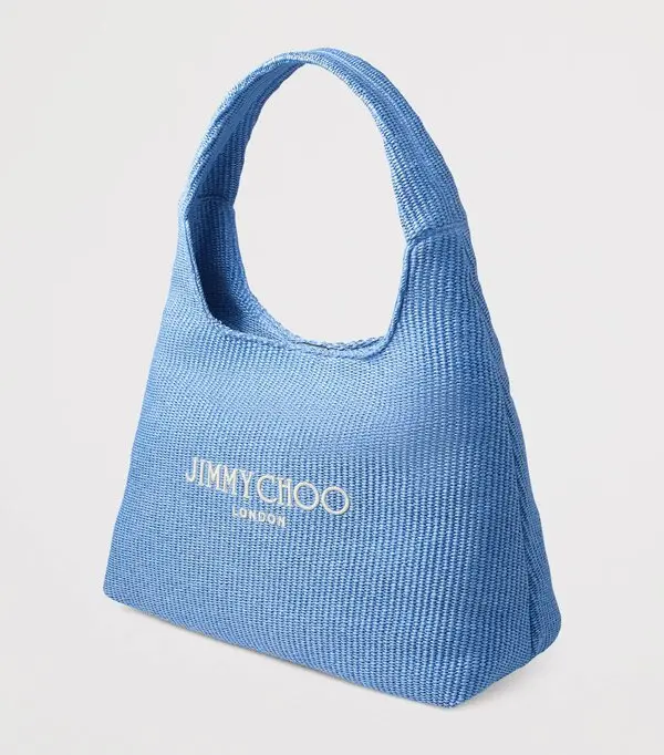 JIMMY CHOO Beach Diamond Shoulder Bag - Blue