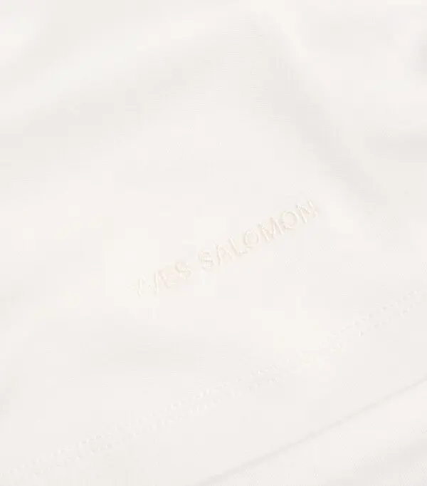YVES SALOMON Pima Cotton-silk Interlock T-shirt - White