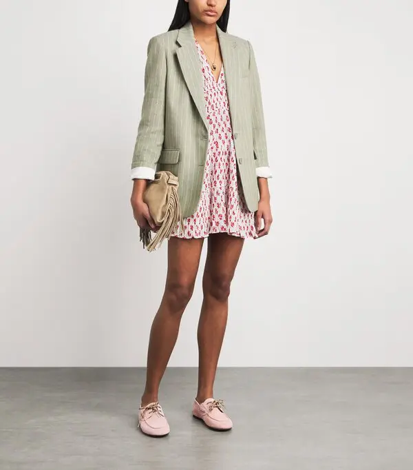 Maje Floral Print Mini Dress