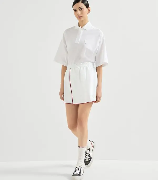 Brunello Cucinelli Technical Logo Mini Skirt