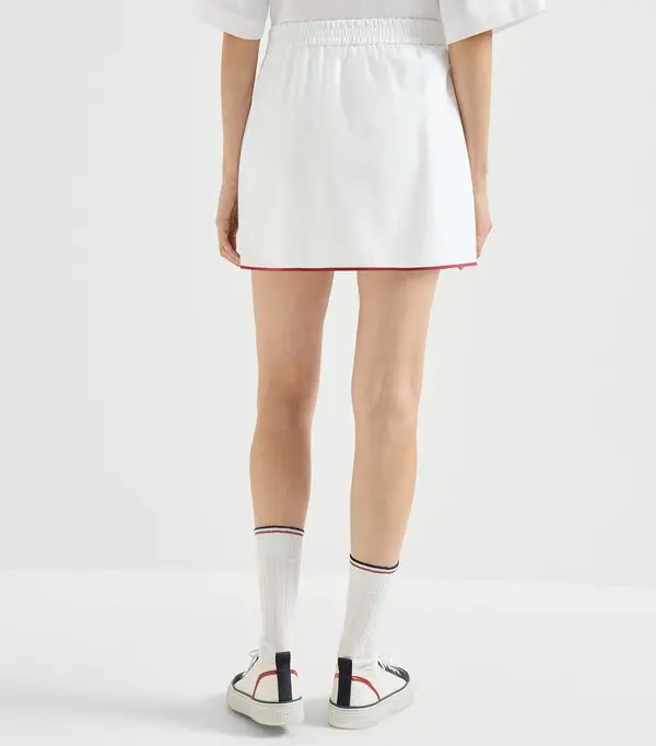 Brunello Cucinelli Technical Logo Mini Skirt