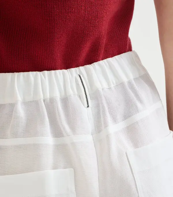 Brunello Cucinelli Pleated Cotton Wide-leg Trousers