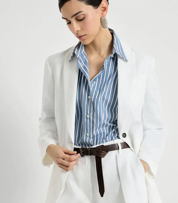 Brunello Cucinelli Cotton Single-breasted Blazer