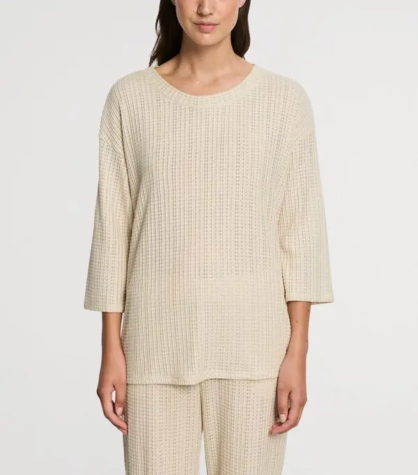 Hanro Summer Knits Cropped-sleeve Top