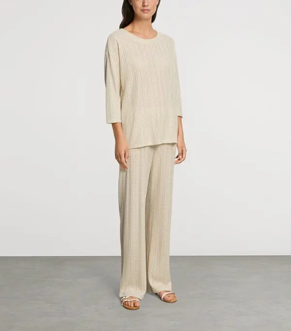 Hanro Summer Knits Cropped-sleeve Top