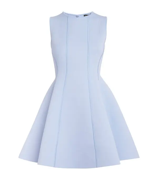 Maje Fit-and-flare Mini Dress With Bow Detail