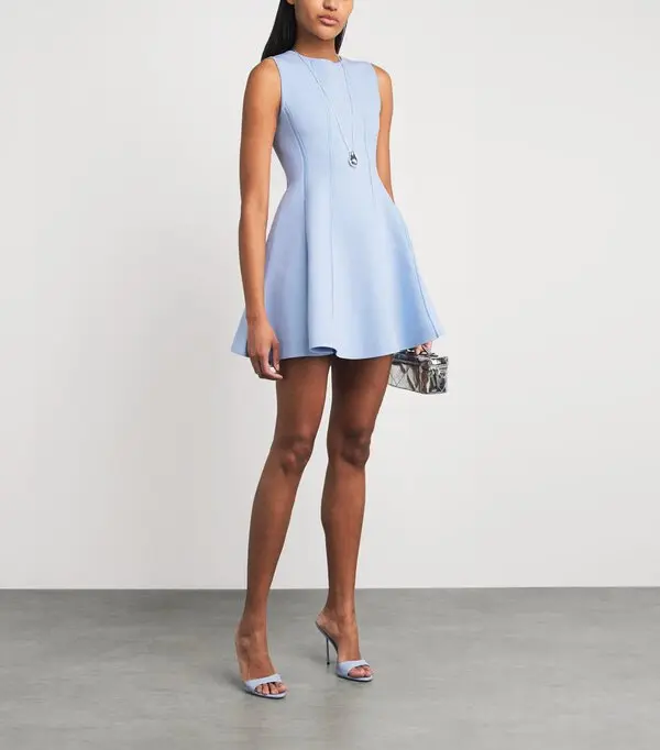 Maje Fit-and-flare Mini Dress With Bow Detail