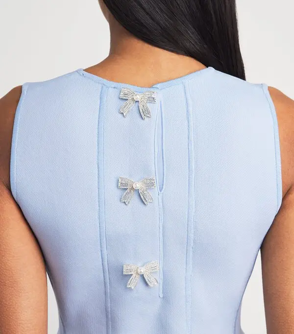 Maje Fit-and-flare Mini Dress With Bow Detail