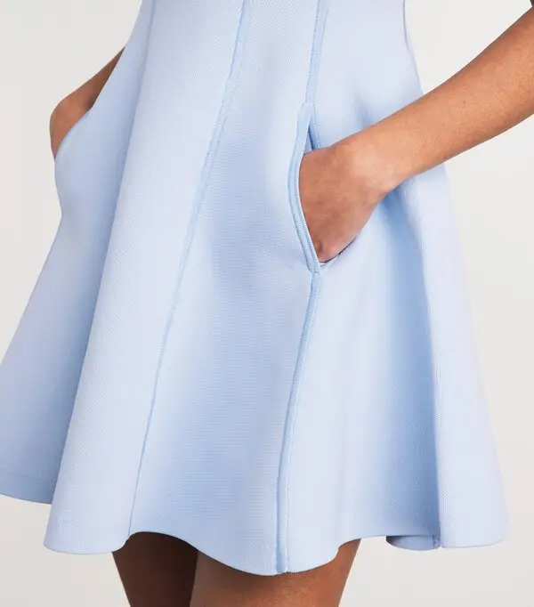 Maje Fit-and-flare Mini Dress With Bow Detail