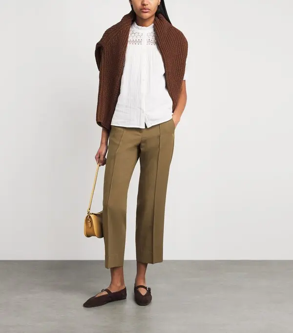 ME+EM Slim Cropped Tailored Trousers
