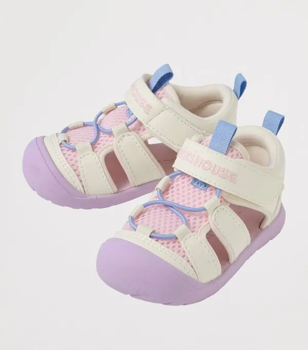MIKI HOUSE Mesh-panel Velcro Sandals